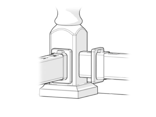 Railing Brackets H/S (4pk) 1 Set - Creekside Vinyl